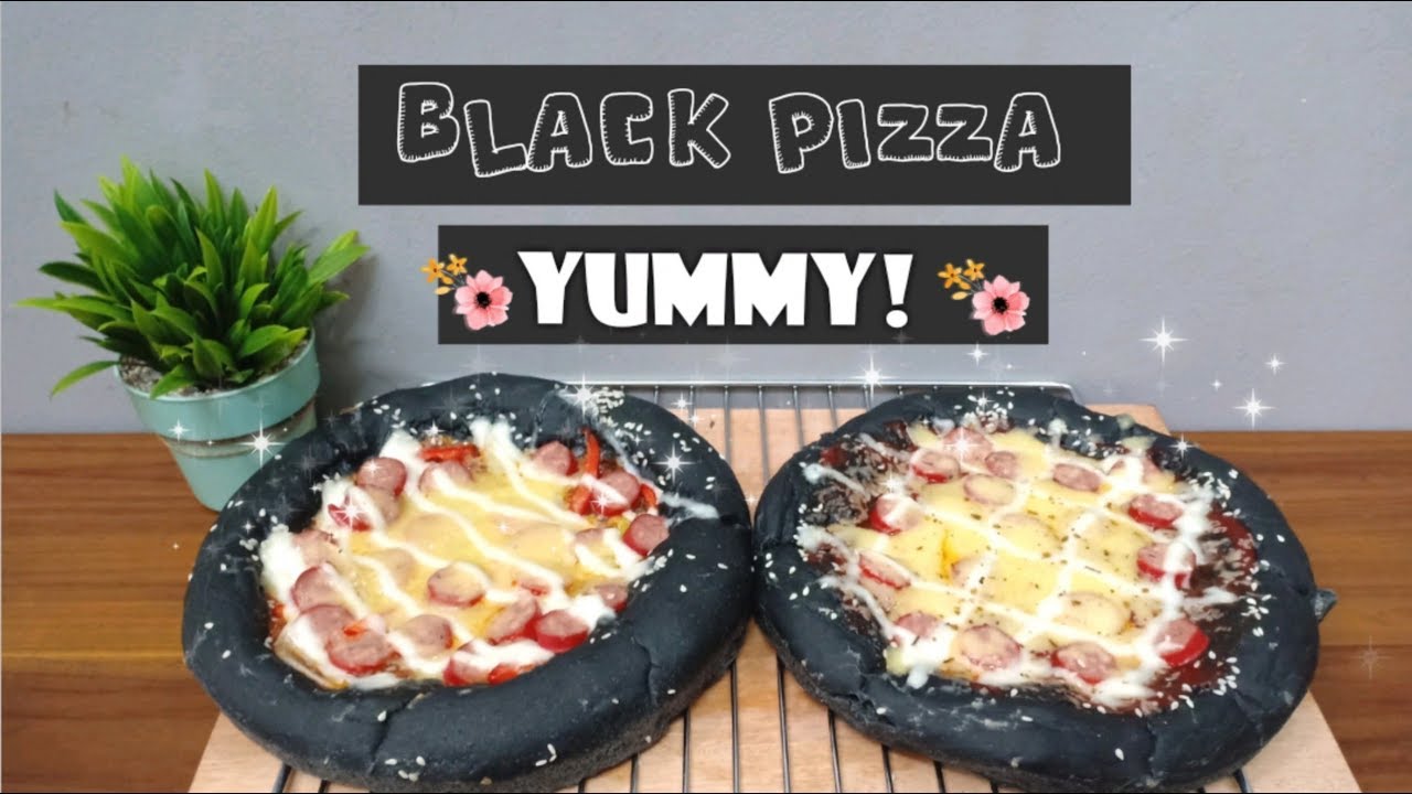 Cara Membuat Black Pizza Yang Enak Empuk Dan Lezat Ala Pizza Hut Youtube