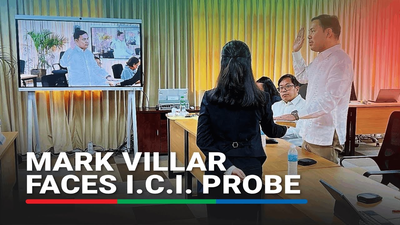 Mark Villar humarap sa pagdinig ng ICI sa flood control scandal | ABS ...