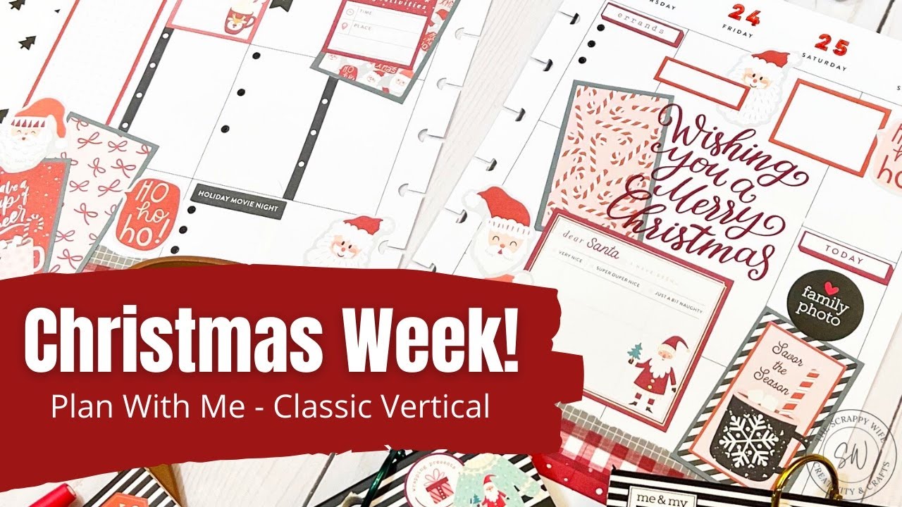 Christmas Week Plan With Me || Classic Vertical || The Happy Planner ...