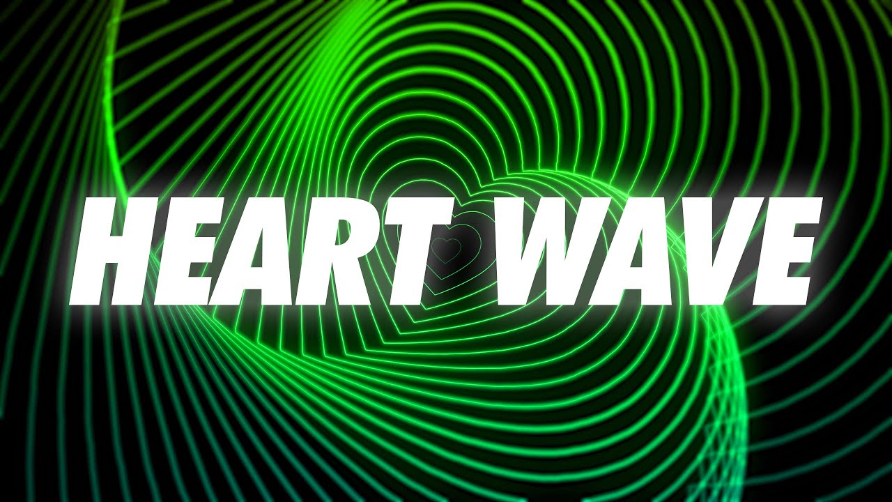 Neon Green Heart Wave Tunnel and Romantic Abstract 4K Moving Wallpaper ...