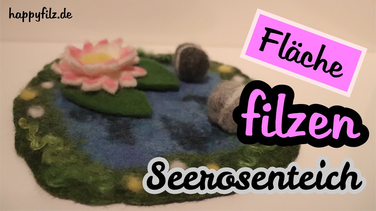 Nassfilzen Filzanleitung * Eine Fläche filzen * Filzen für Anfänger ...