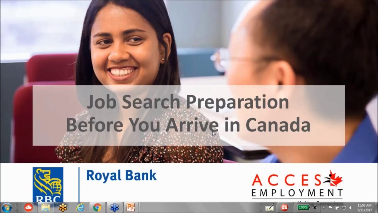 Webinar with RBC Royal Bank: Job Search Preparation Before You Arrive ...