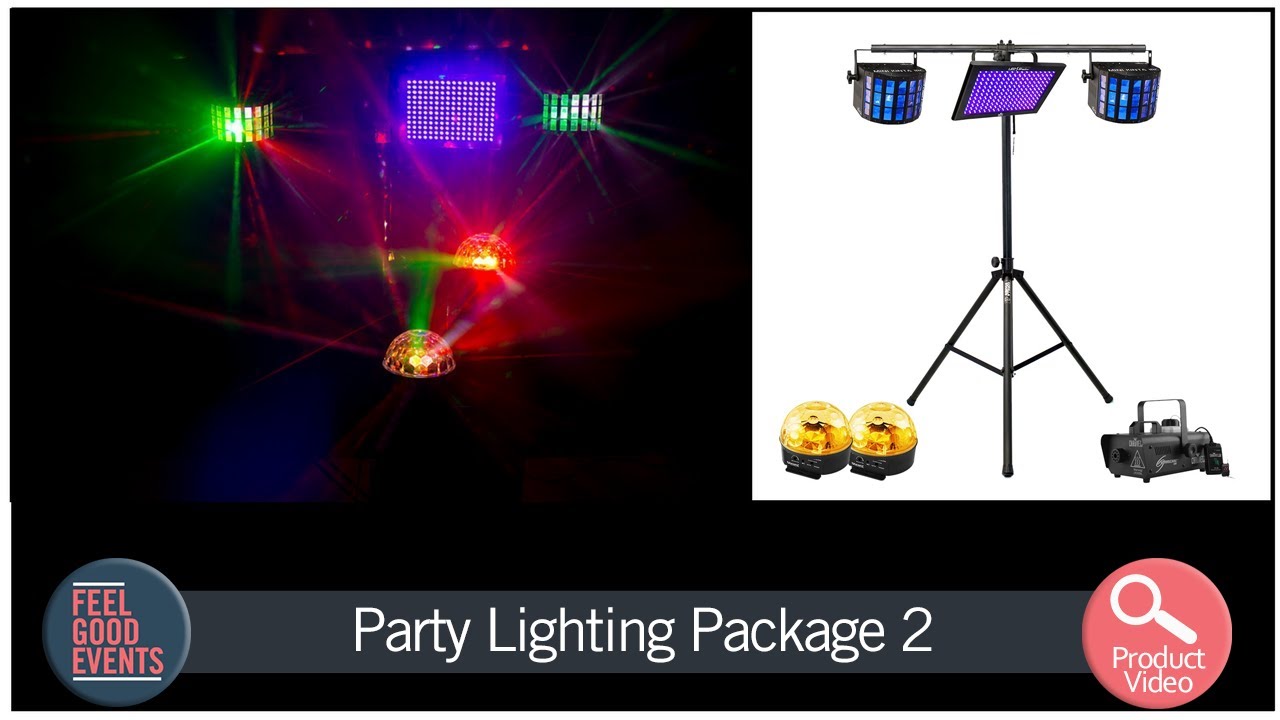 Feel Good Events - Party Lighting Package 2 - YouTube
