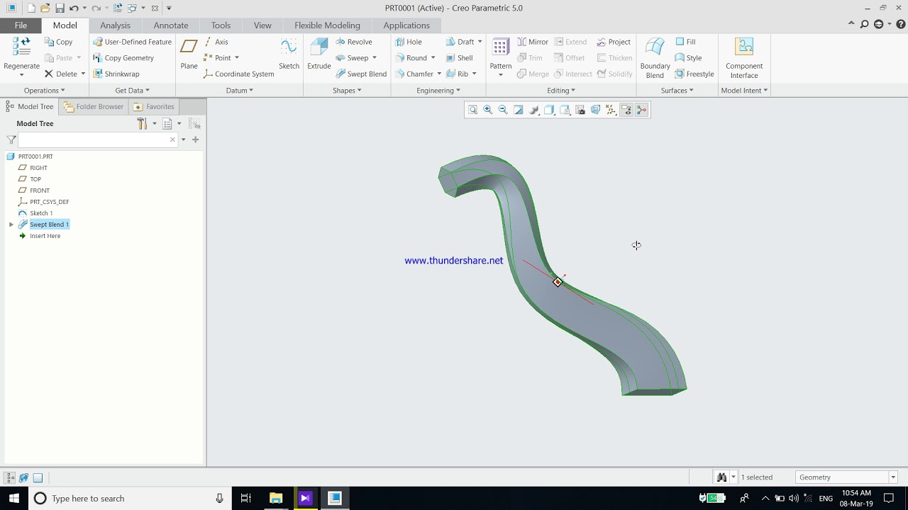 Extrude, Revolve, Sweep, Helical Sweep, Swept Blend, Blend, Rotational ...