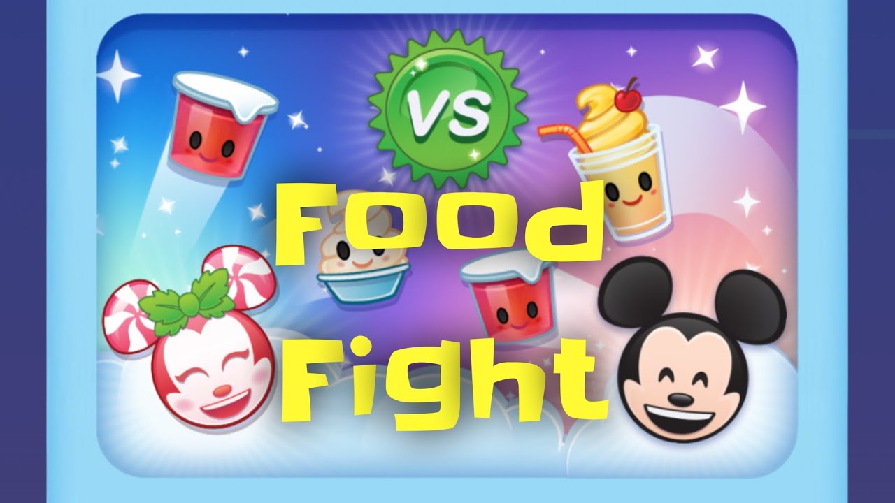 Food Fight!!! Disney Emoji Blitz’s player on player action. - YouTube