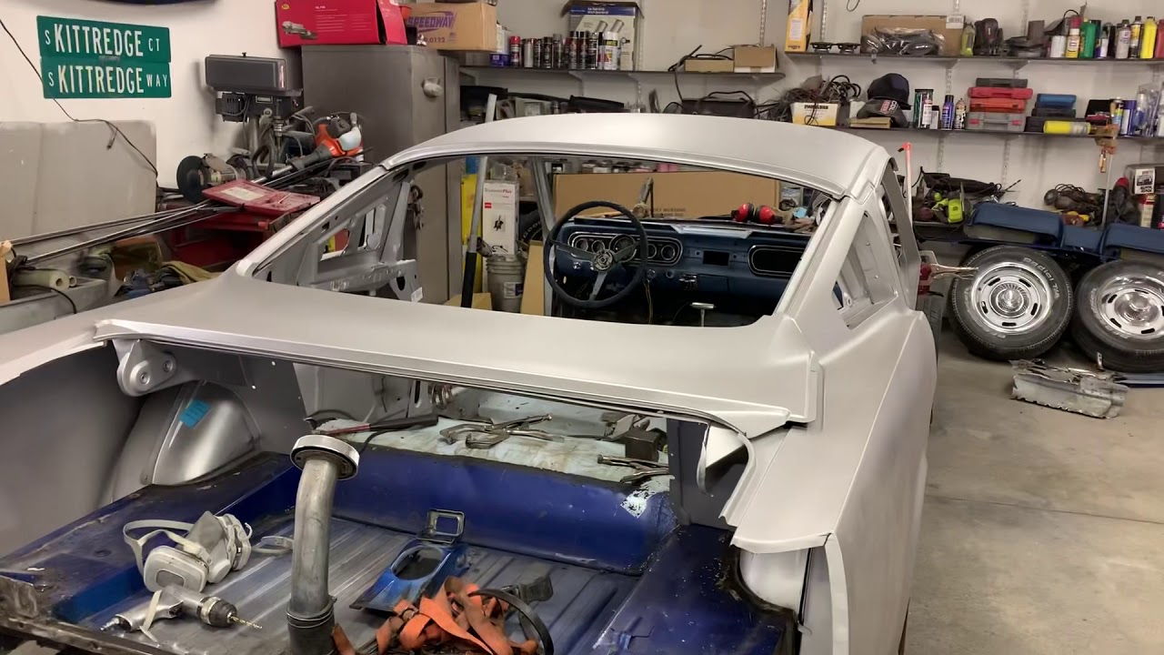1966 Mustang fastback conversion update - YouTube