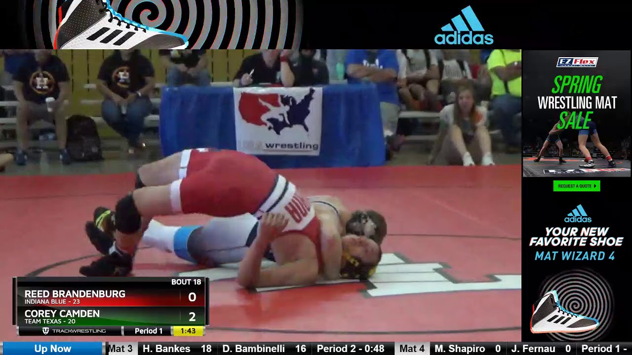 Mat 6 130 Reed Brandenburg Indiana Blue Vs Corey Camden Team Texas ...