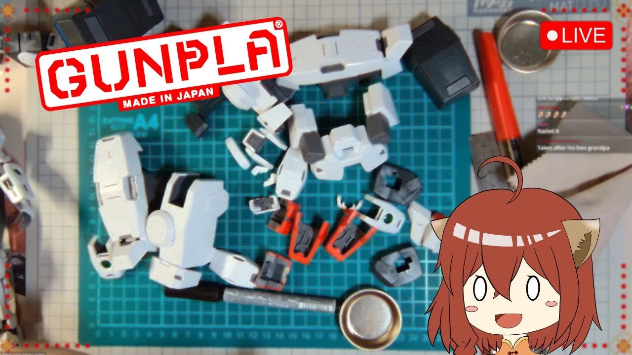[VOD] Building a Gundam Model! Part. 1 - YouTube