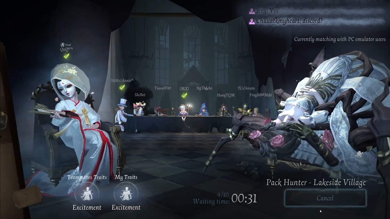 Identity V | 8vs2 Cus Gameplay Violetta Vs Geisha - YouTube