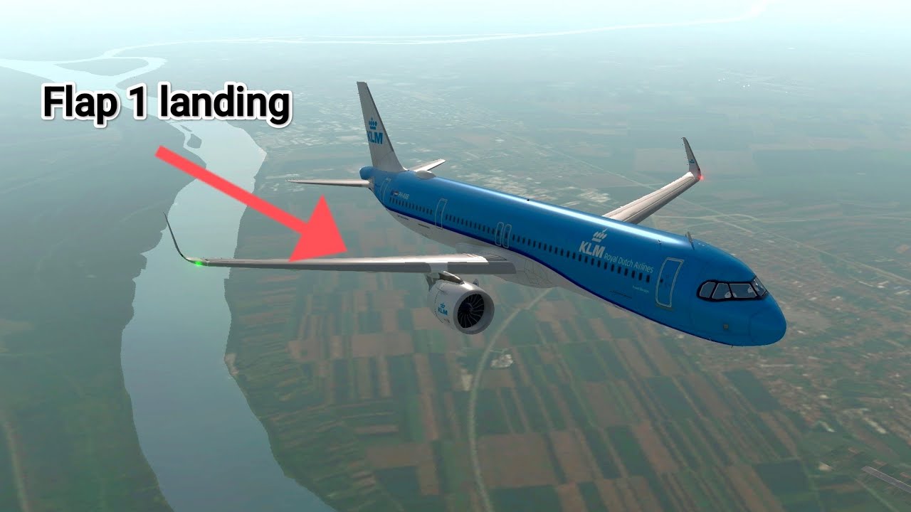 [HARD LANDING] Flaps 1 approach during Bad Weather! | KLM A321neo | rfs ...