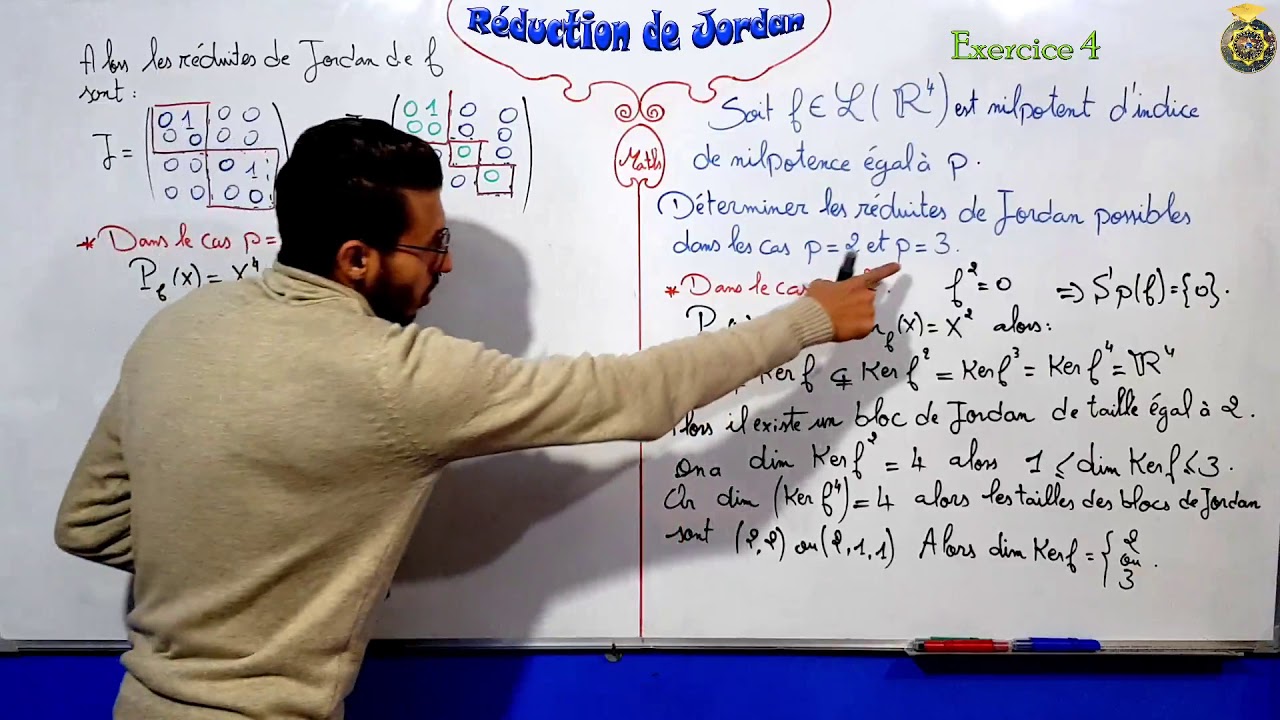 Exercice 4 sur la réduction de Jordan partie 2 - YouTube