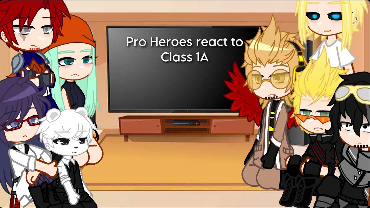 Pro Heroes React To Class 1A||Mha/Bnha||No Ships || - YouTube