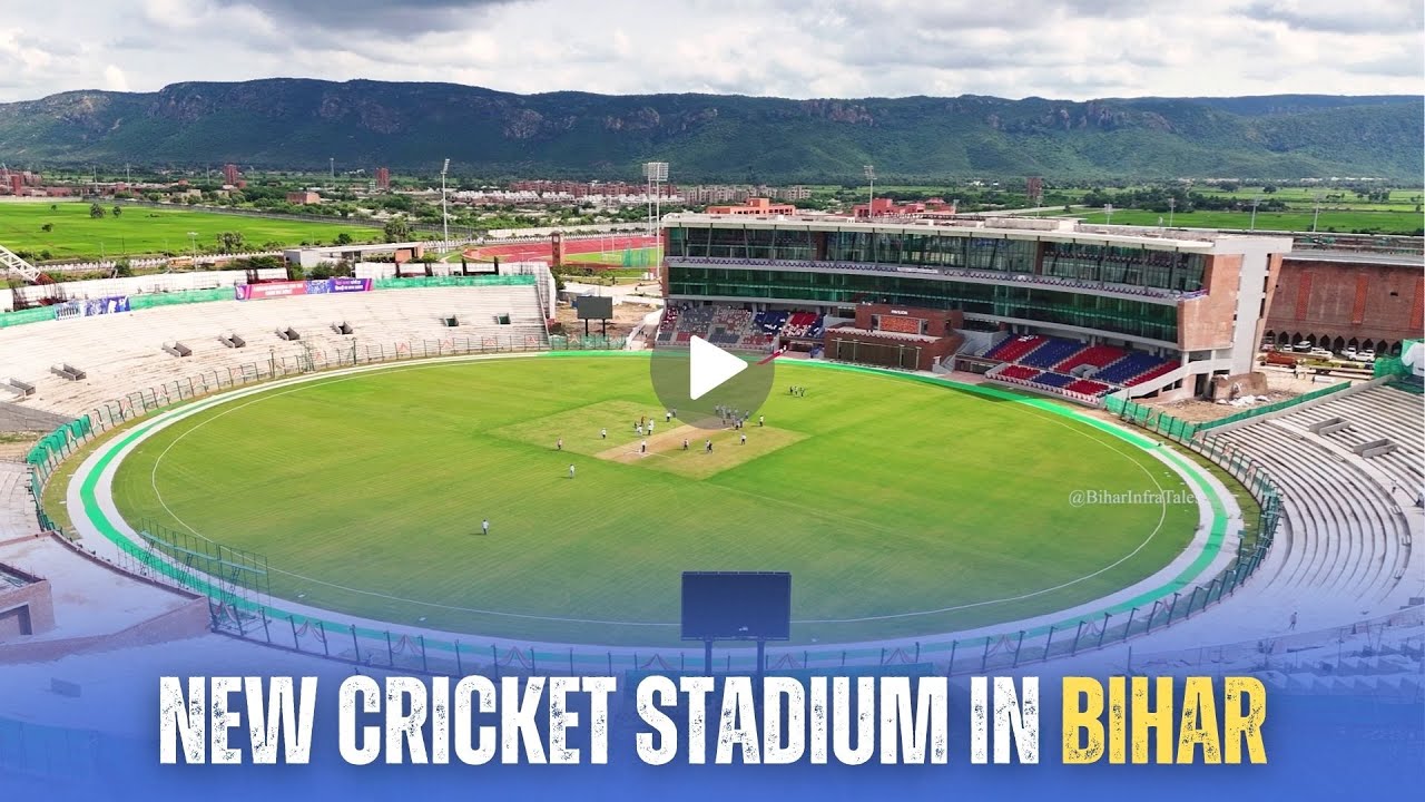 New Cricket Stadium Inaugurated in Bihar | Rajgir International Cricket ...