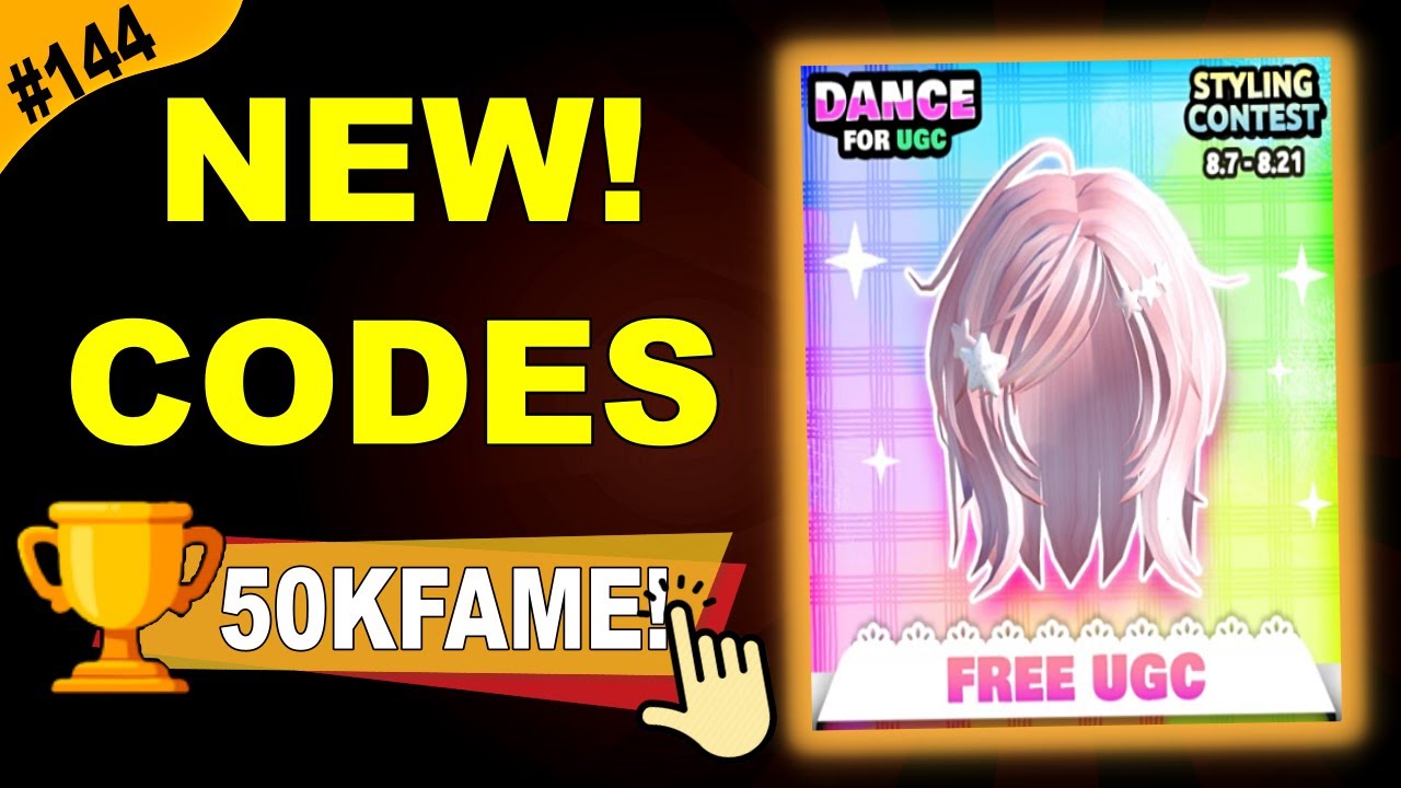 *NEW* ALL WORKING CODES FOR DANCE FOR UGC 2024 TODAY #144 - YouTube