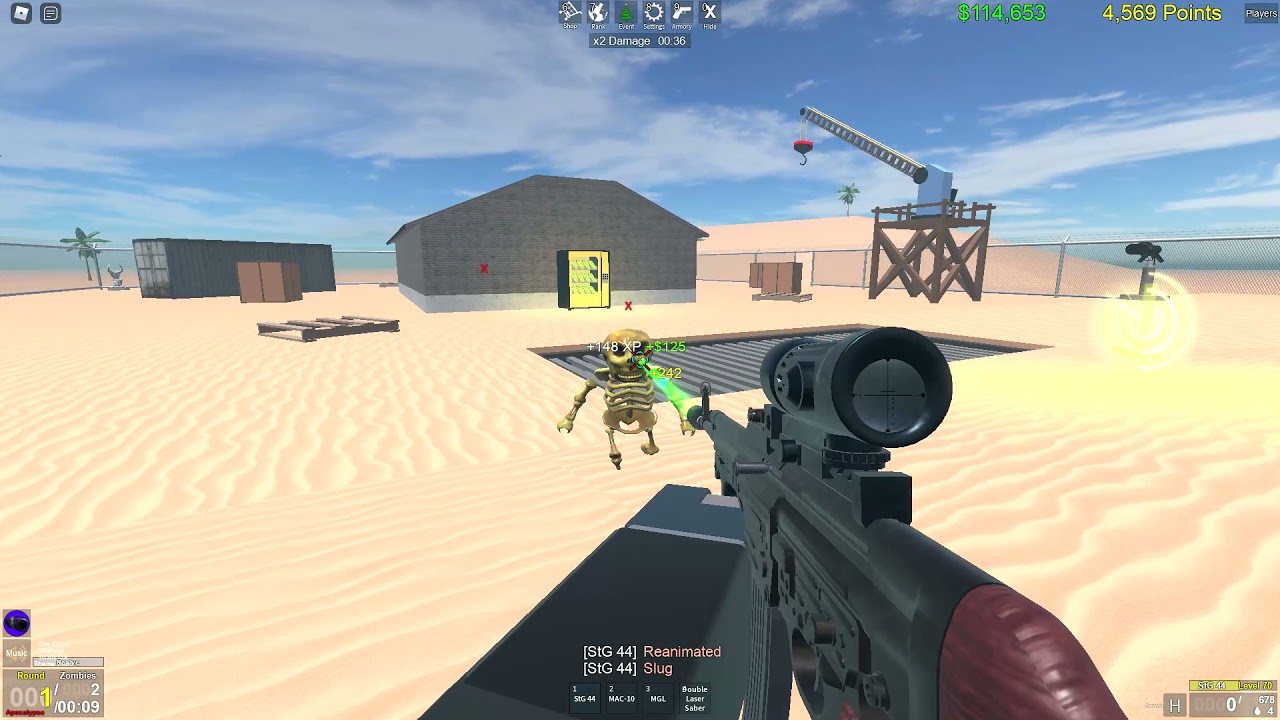 Maxed Event Tier StG .44 | Roblox | Zombie Uprising - YouTube