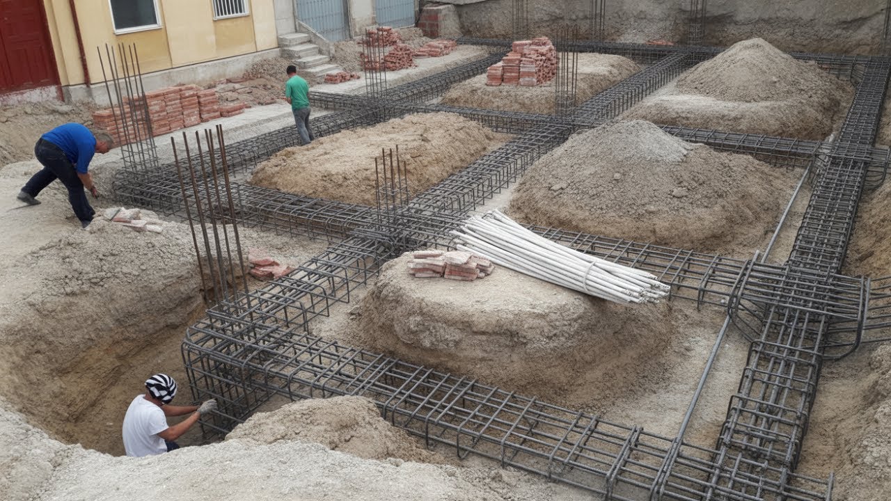 How to Build a Strong Foundation - Real Construction Site Example - YouTube