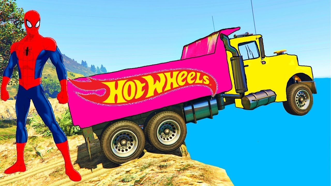 Learn Colors with Trucks in Cartoon for Kids and Babies Nursery Rhymes ...