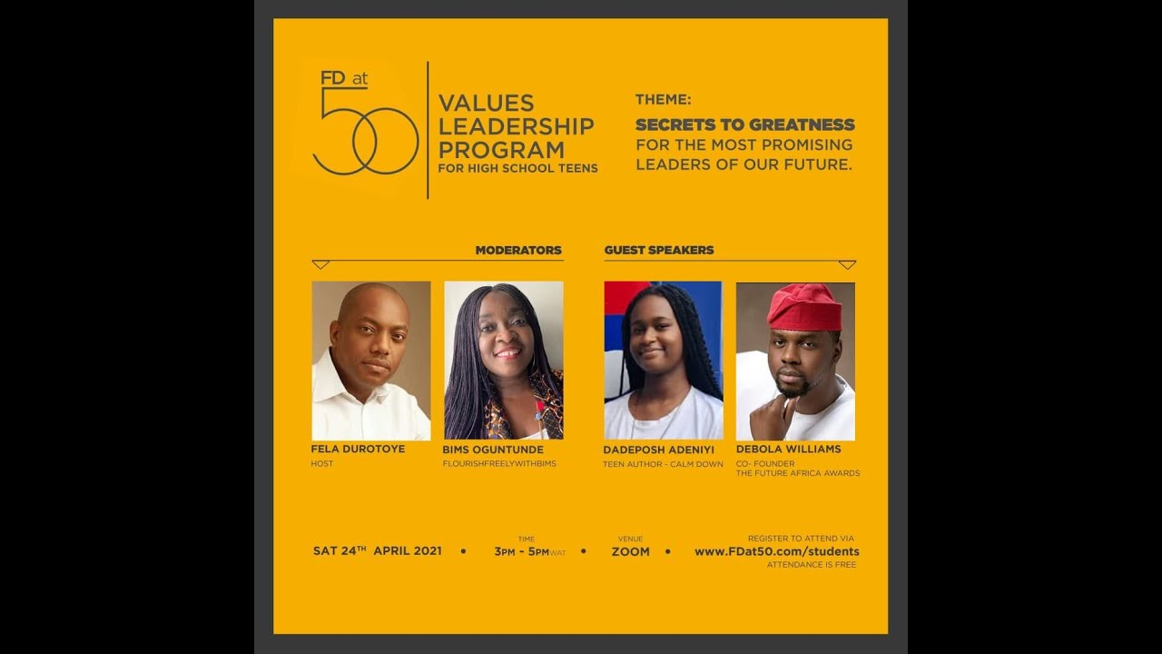 FDat50: Student Leadership Program for High School Students - YouTube