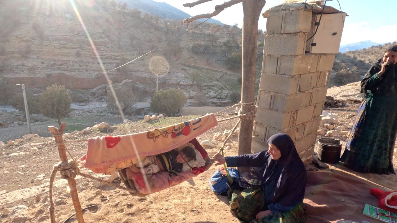 Iranian Nomadic Family Making Cradle For Little Boy _ Nomadic & Village ...