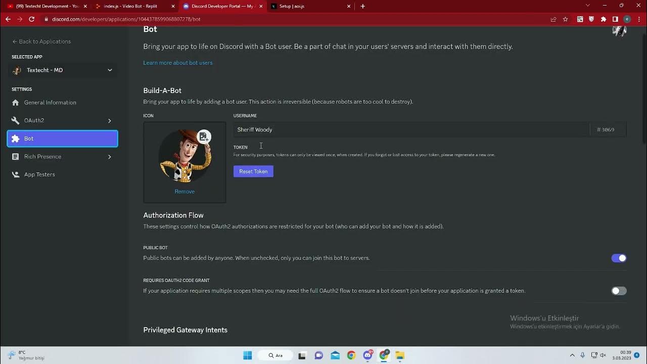 Discord Bot Oluşturma | Aoi.js V6 2023 - YouTube
