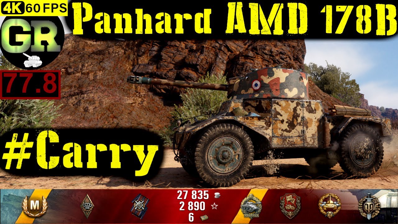 World of Tanks Panhard AMD 178B WoT Replay - 9 Kills 2.4K DMG(Patch 1.4 ...