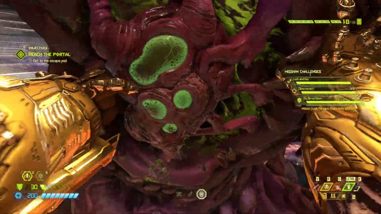 Doom Eternal - Mars Core | Slayer Gate | No Health Damage | 2k 60fps ...