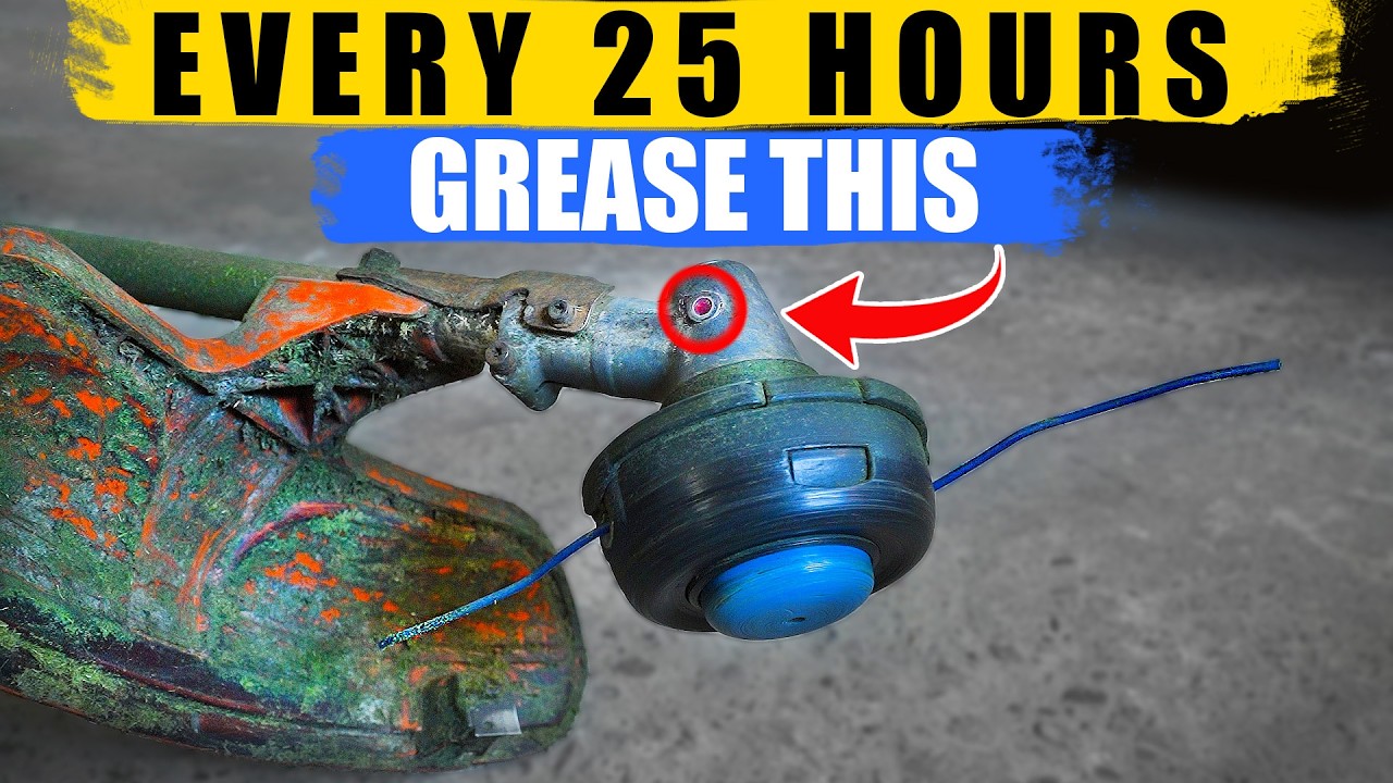 How to Grease String Trimmer Head (No Tools needed) - YouTube