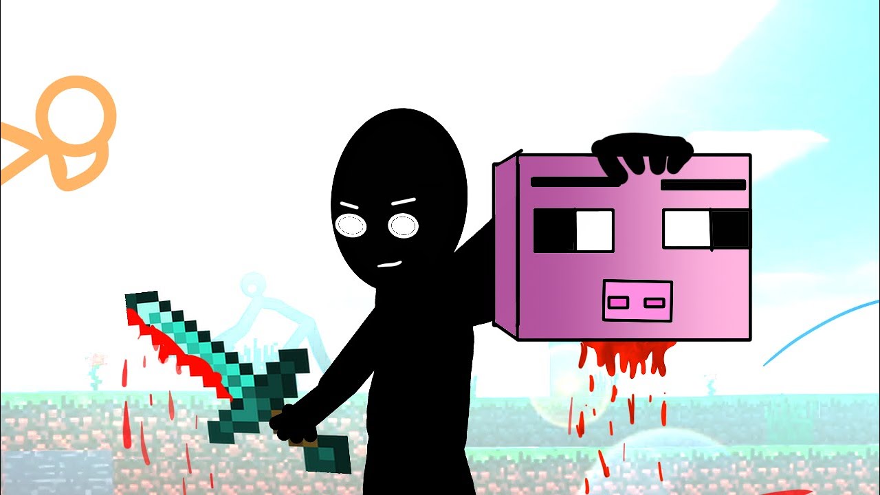Minecraft Pig Hunt || animation vs minecraft (Fan made) || alan becker ...
