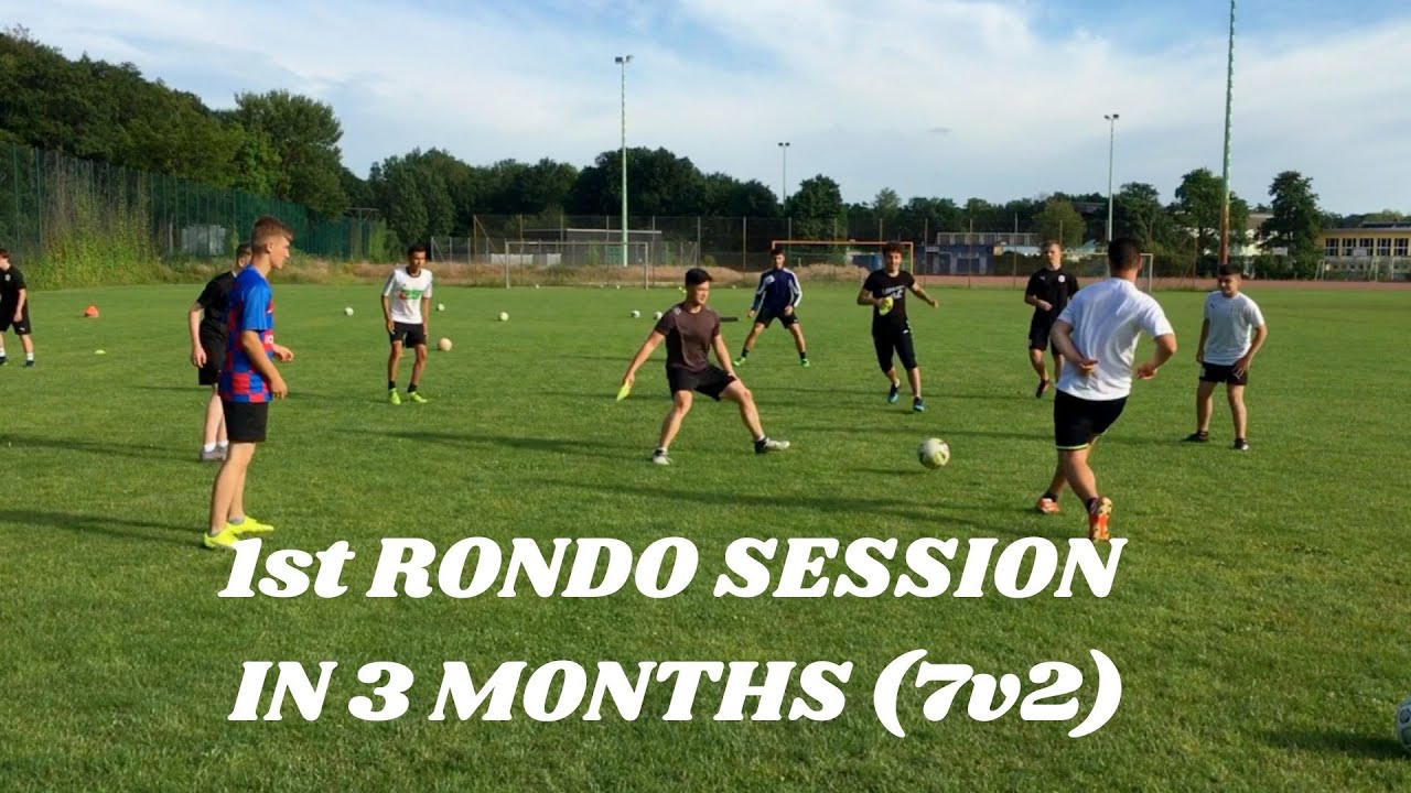 Youth Football RONDO Training U14-U19 | 3v1 | 7v2 | First Rondo Session ...