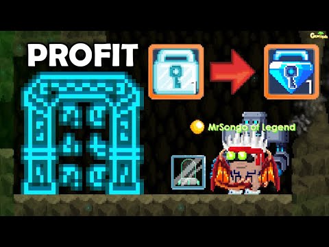 EXTREMELY PROFIT MINE WORLD TEST! (TONS DLS) OMG!! | GrowTopia - YouTube