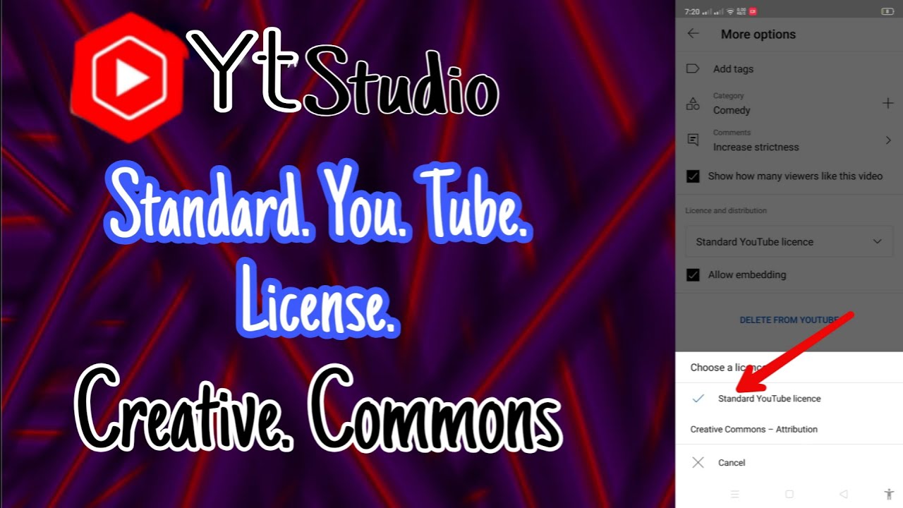 Yt studio License And Distribution Standard YouTube License Vs Creatine ...