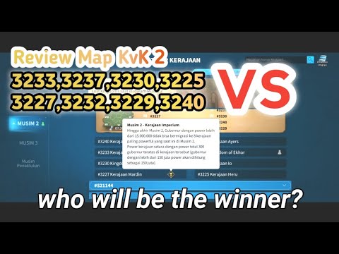 Review Map KVK 2 KD 3233,3237,3230,3225 VS 3227,3232,3229,3240 siapakah ...