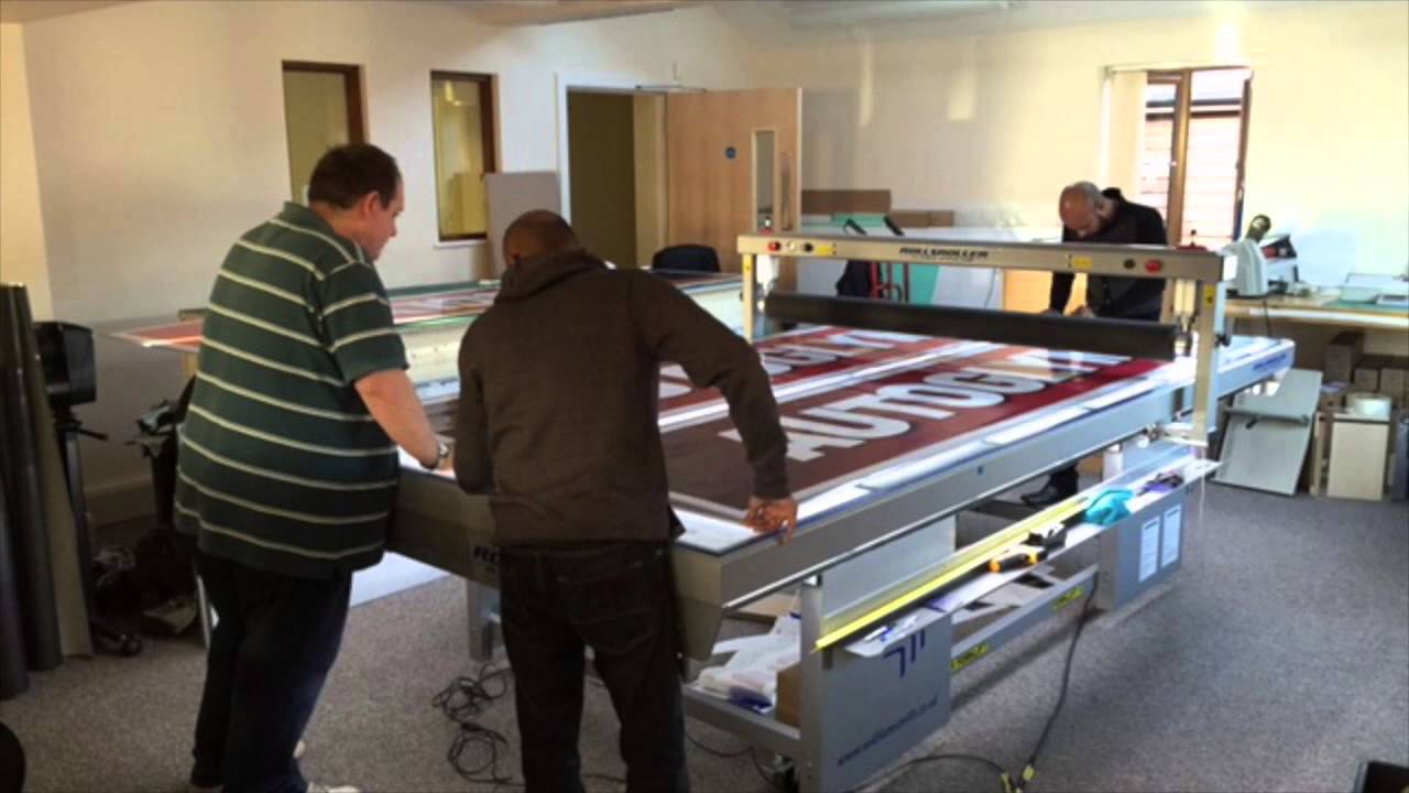 Rolls Roller Signage Creation - YouTube