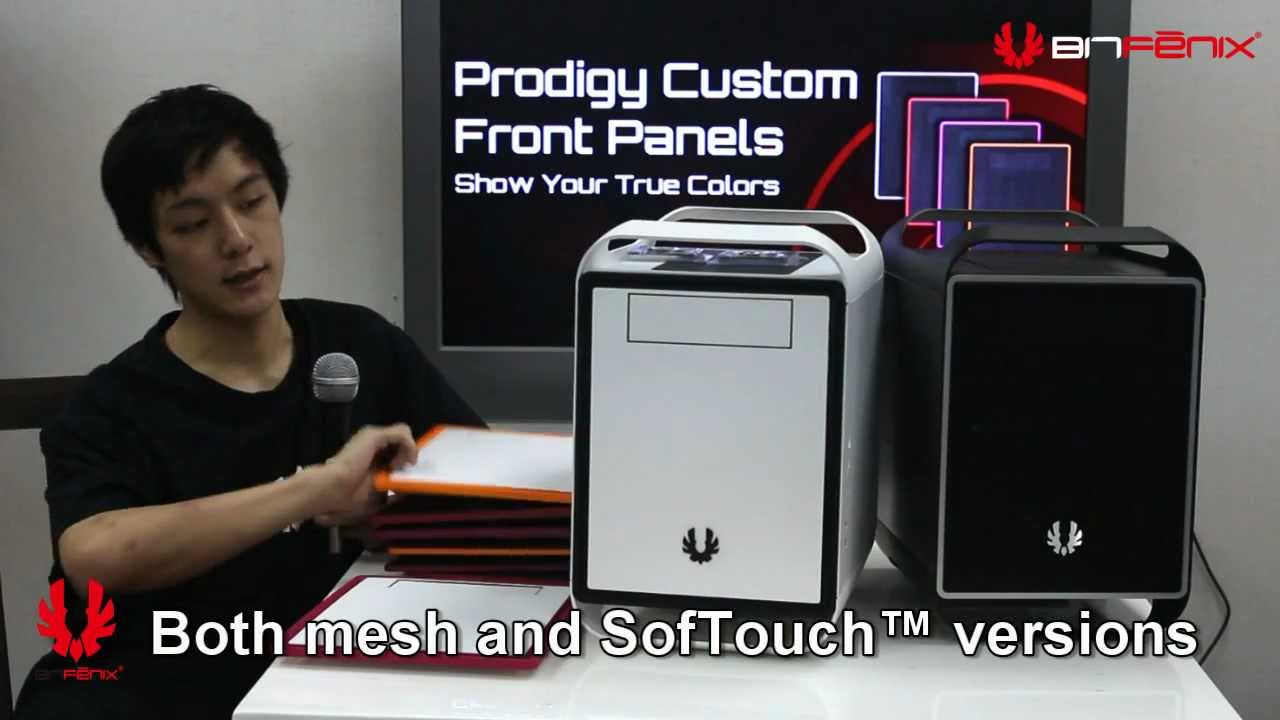 BitFenix Prodigy Front Panels Guided Tour - YouTube
