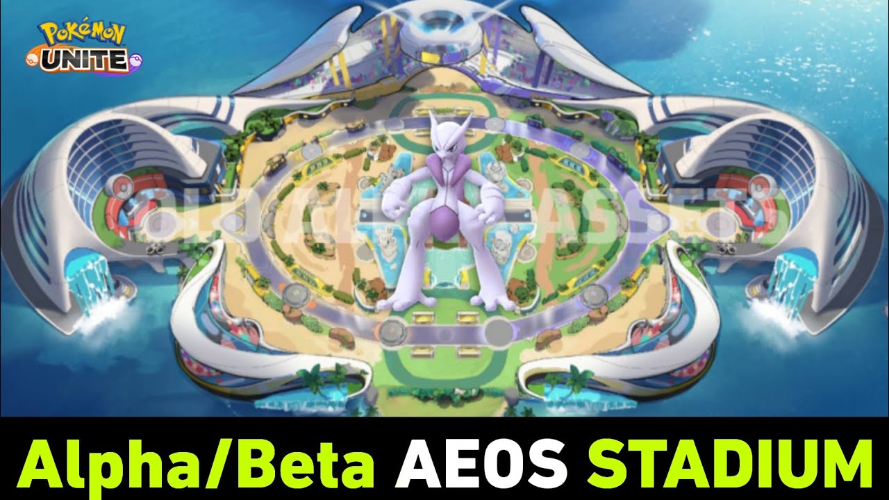 New Alpha/Beta Aeos Stadium in Pokemon Unite | New Map in Pokemon Unite ...