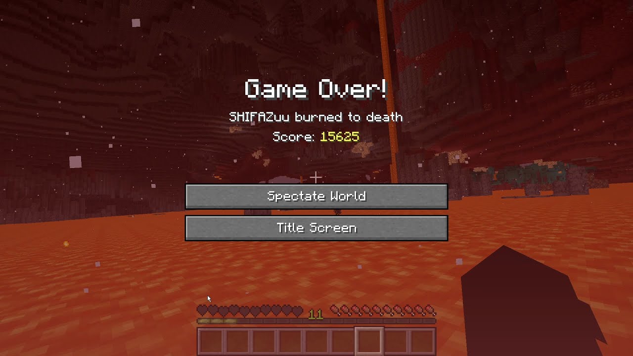 Game Over /MINECRAFT/Hardcore/ - YouTube