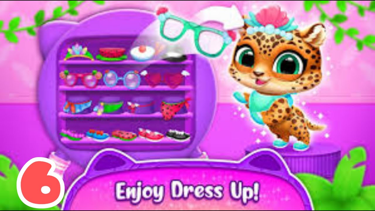 Jungle Floof! Dress up our pets and play games 6 #pets - YouTube