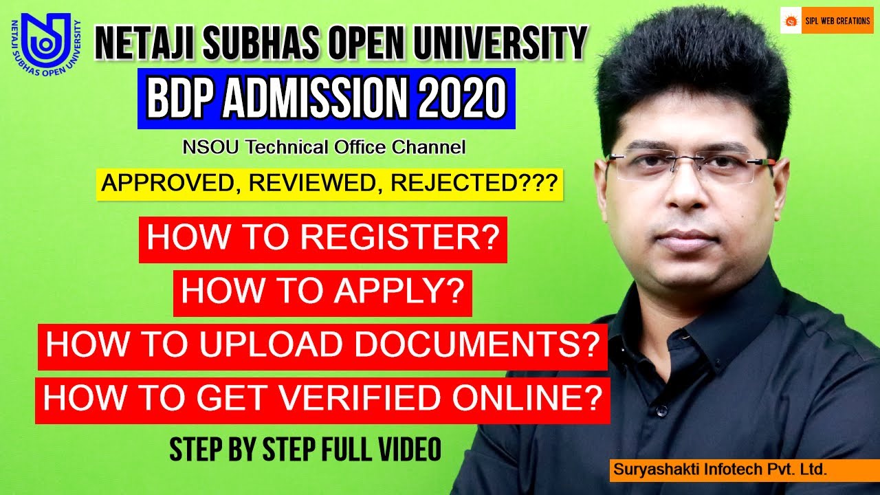 BDP ONLINE ADMISSION 2020 Official | How to Apply BDP STEP BY STEP ...