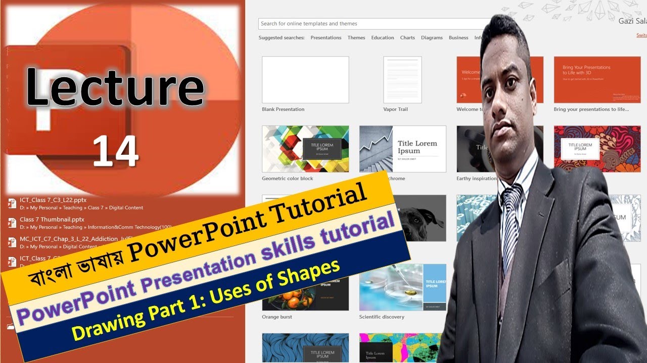 MS PowerPoint Presentation Skills: Uses of Shapes in MS PowerPoint ...