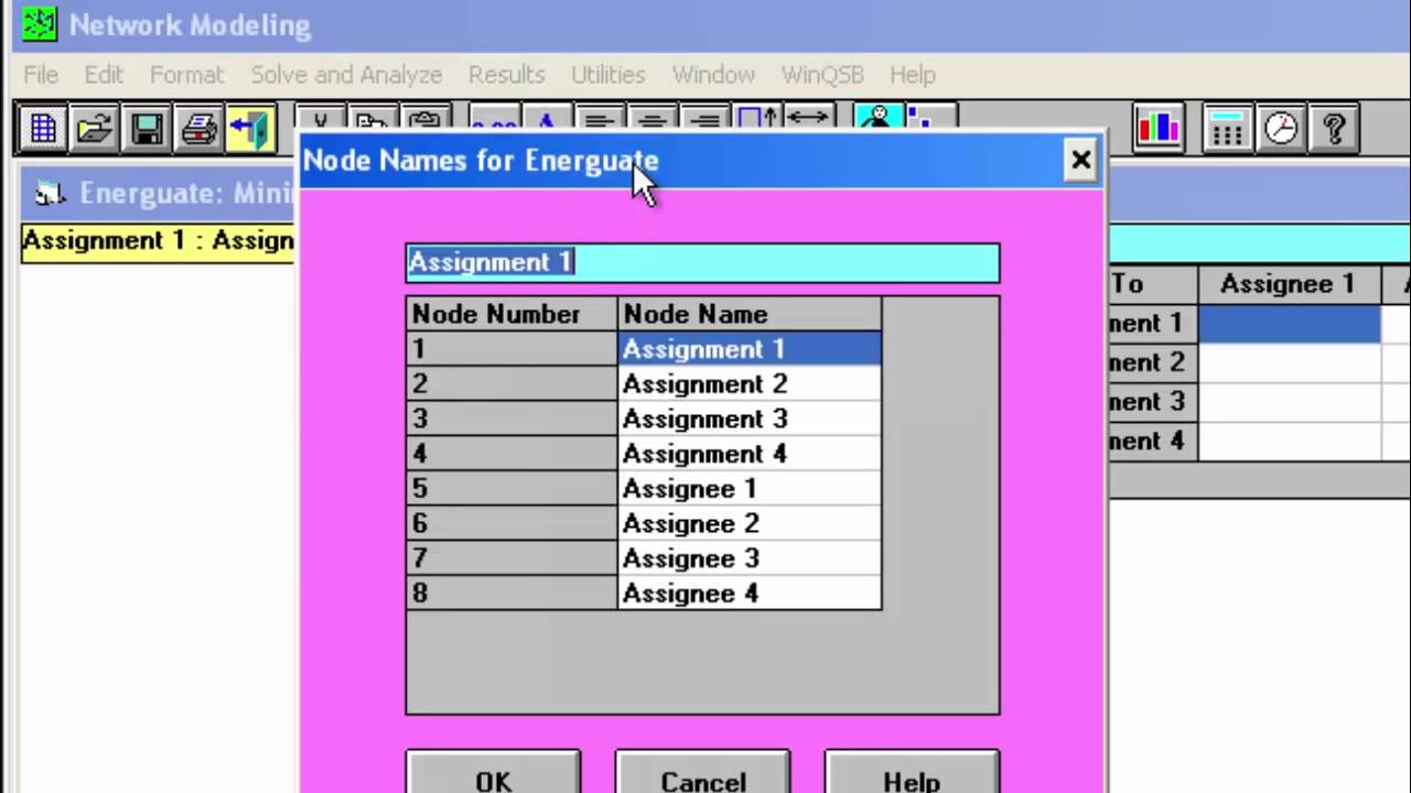 Problema Asignacion con Software winQSB - YouTube