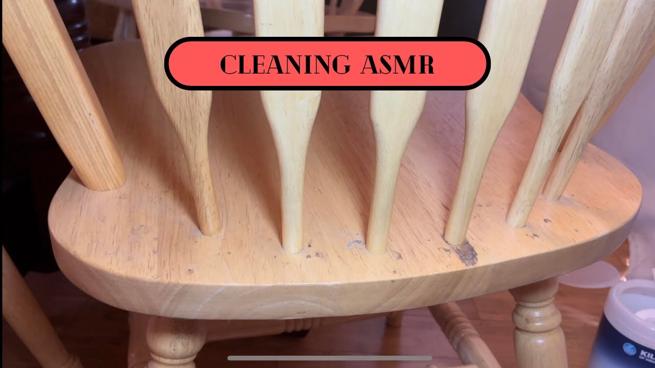Cleaning ASMR | Dusty Wooden Chairs - YouTube
