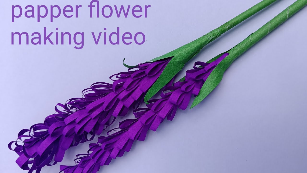 How to make Beutiful papper flower - YouTube