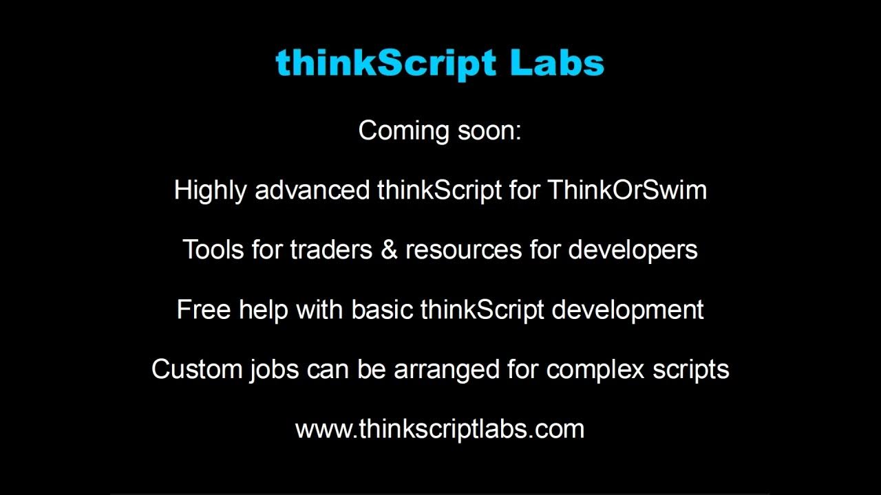 thinkScript Labs - YouTube