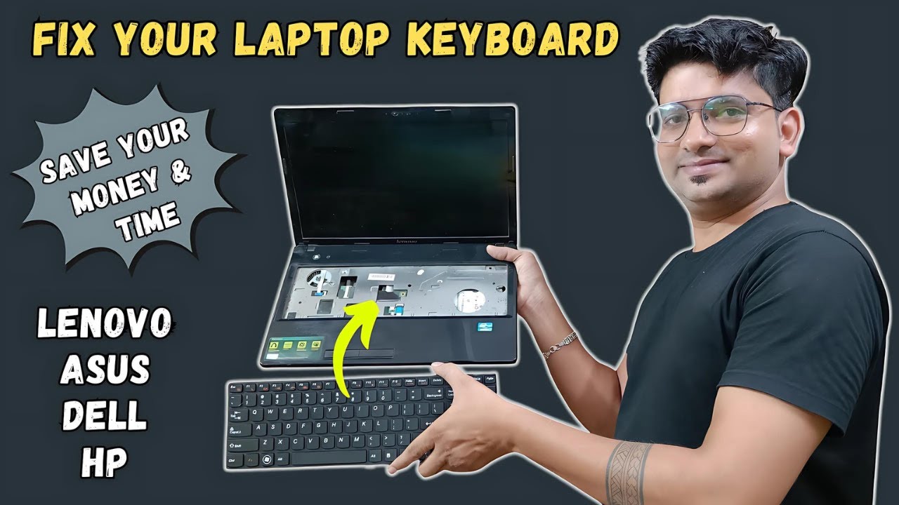 How To Repair Laptop Keyboard At Home | How To Replace Laptop Keyboard ...