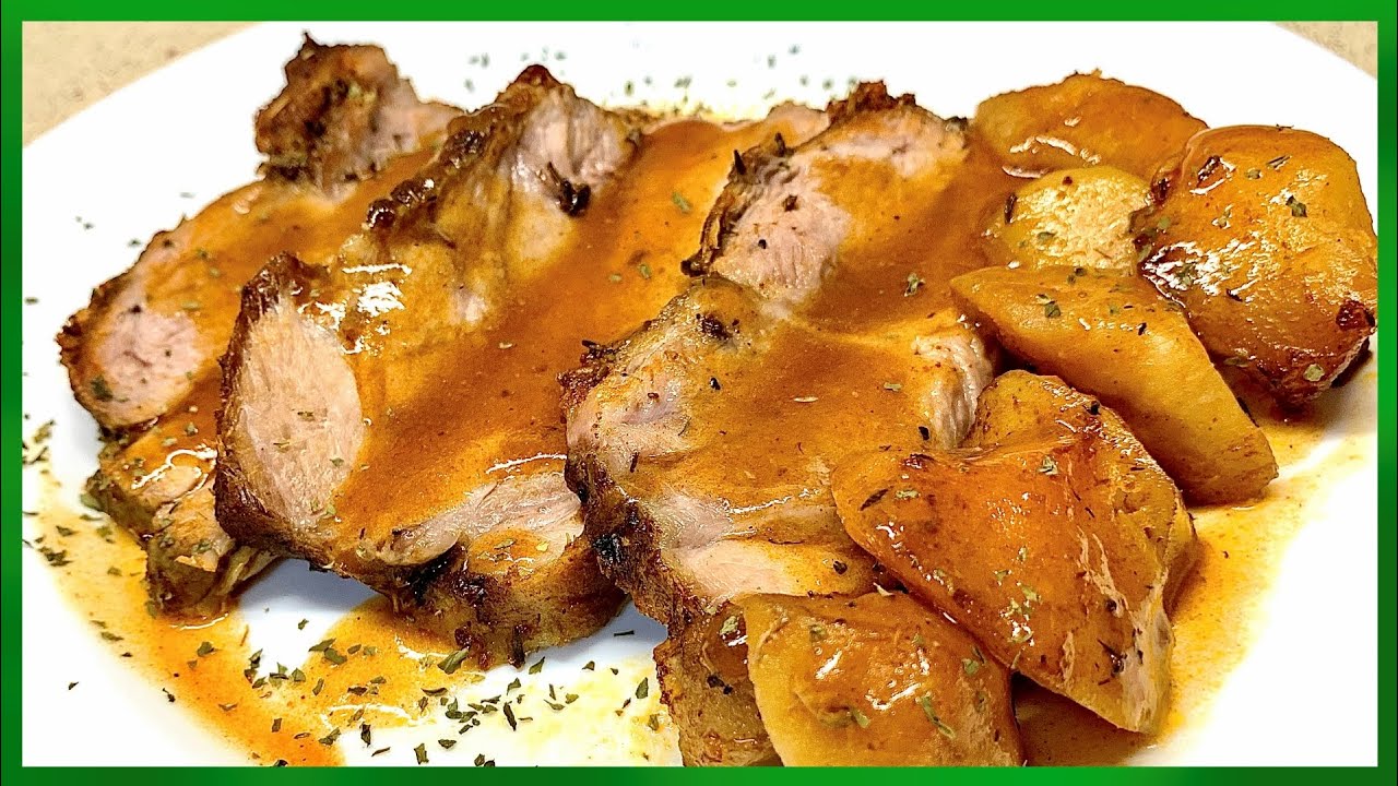🔥 Receta de Carne MUY JUGOSA. Prepara cabeza de LOMO de CERDO al HORNO ...