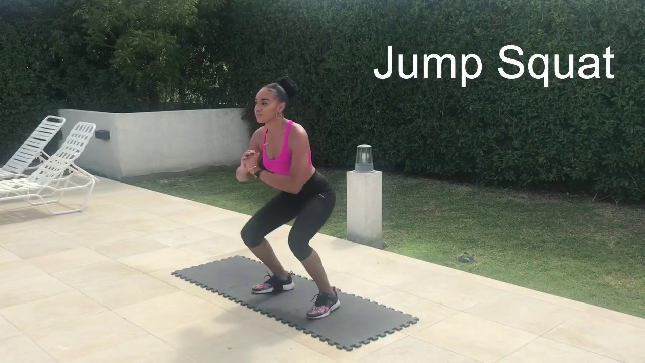 Jump squat/ jump squat modified - YouTube