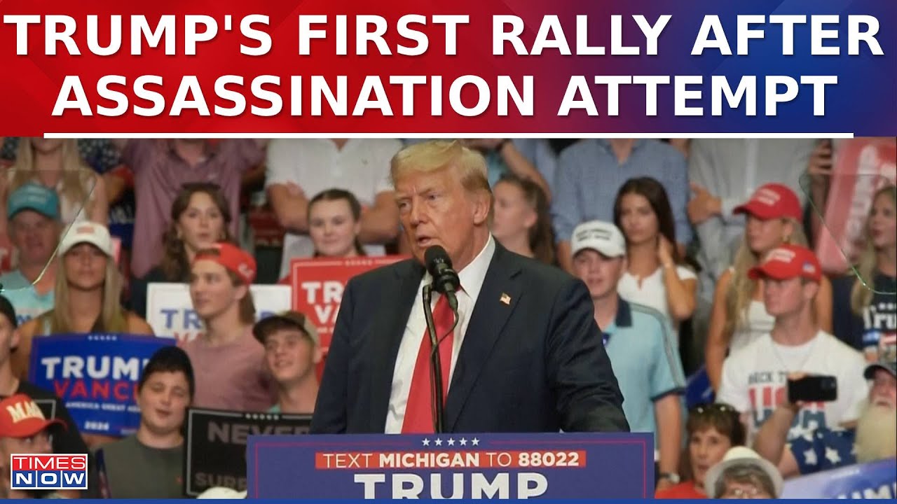 Trump Returns To Michigan With JD Vance For First Rally Since Surviving ...