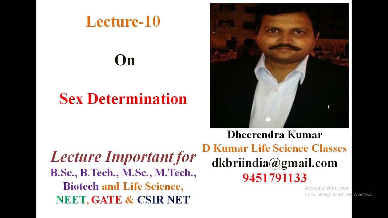 Sex determination by Dheerendra Kumar - YouTube