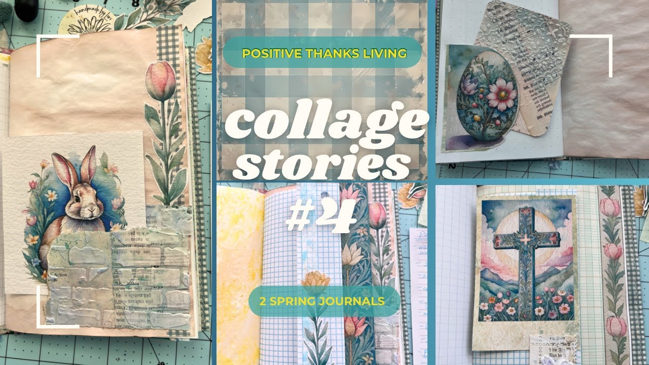 Collage Stories: decorating spring journal pages to feel like walking ...