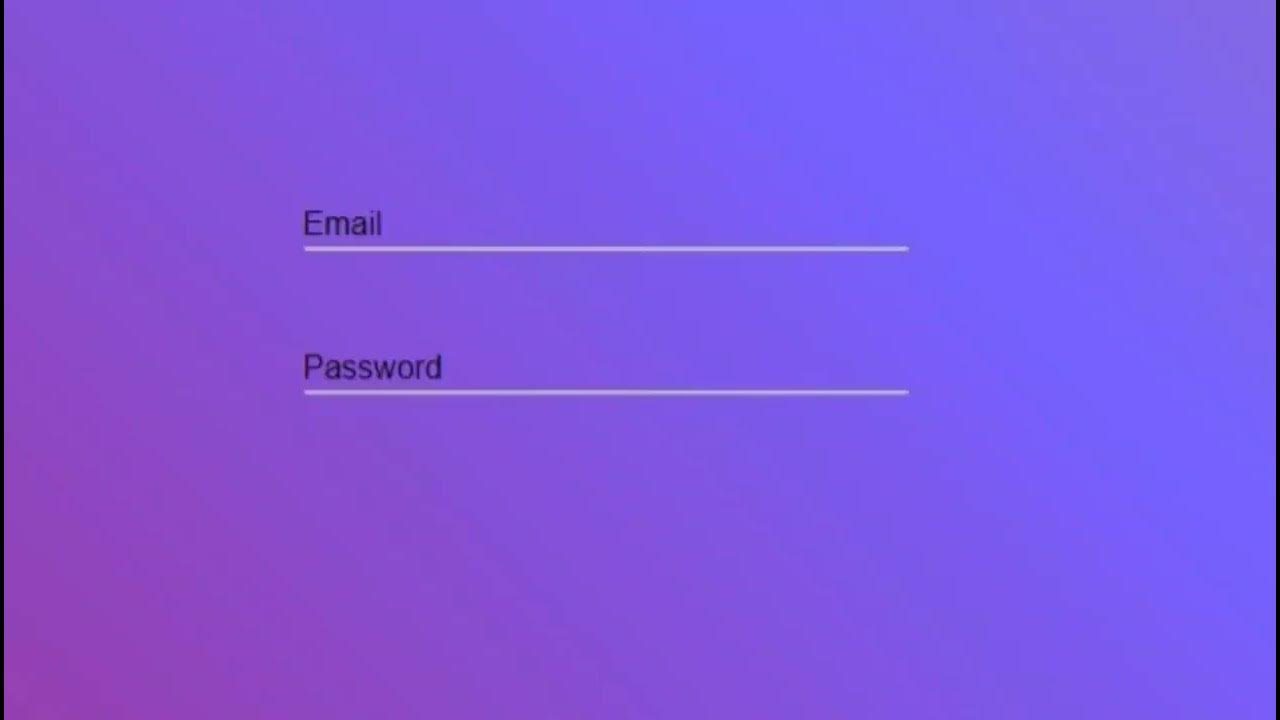 How to move placeholders or labels above the input on focus | Simple and Easy - YouTube